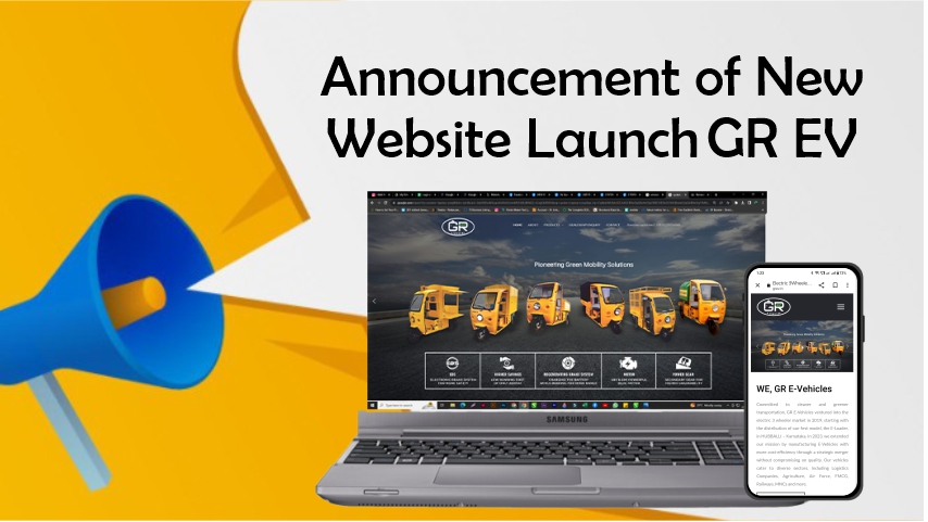 Announcement of New Website Launch GR EV